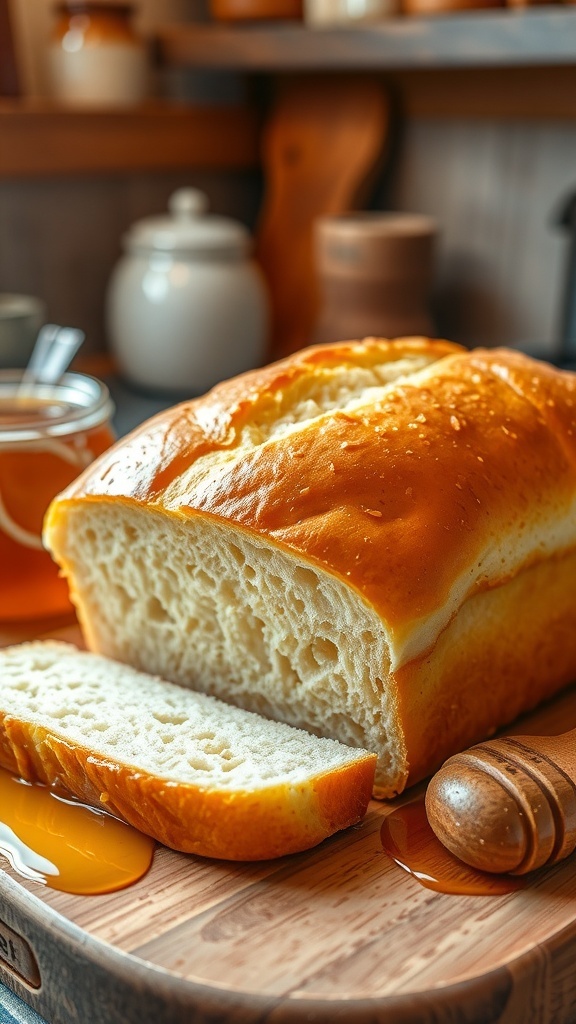 Honey White Bread Recipe for Bread Machine